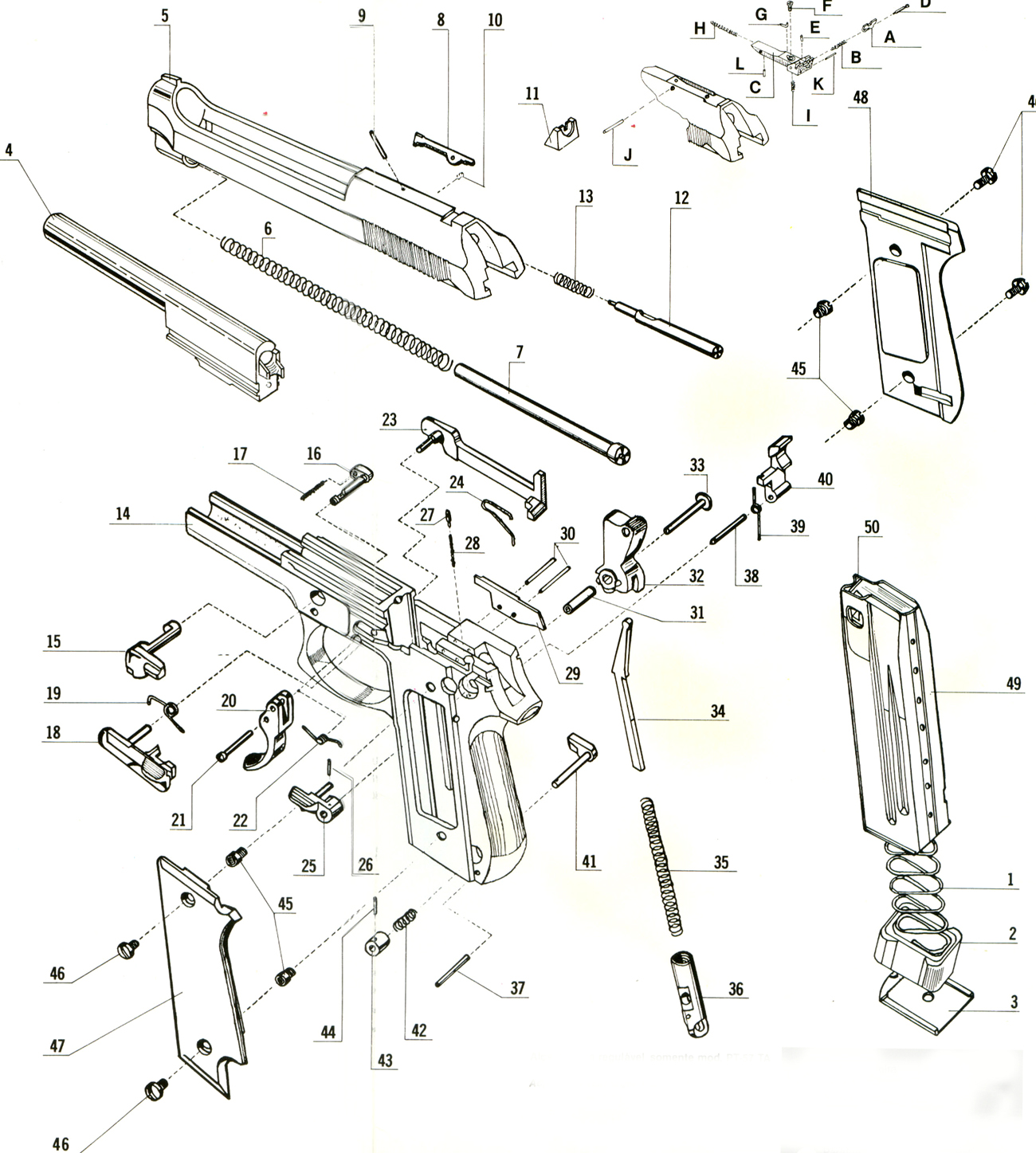 Pistola Taurus PT-57 e suas Variações | Armas On-Line
